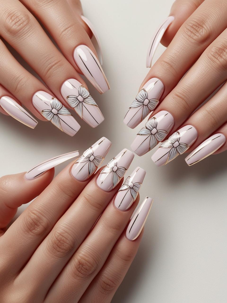 41 Bow Nail Ideas for an Adorably Chic Manicure - PurelyComfy.com