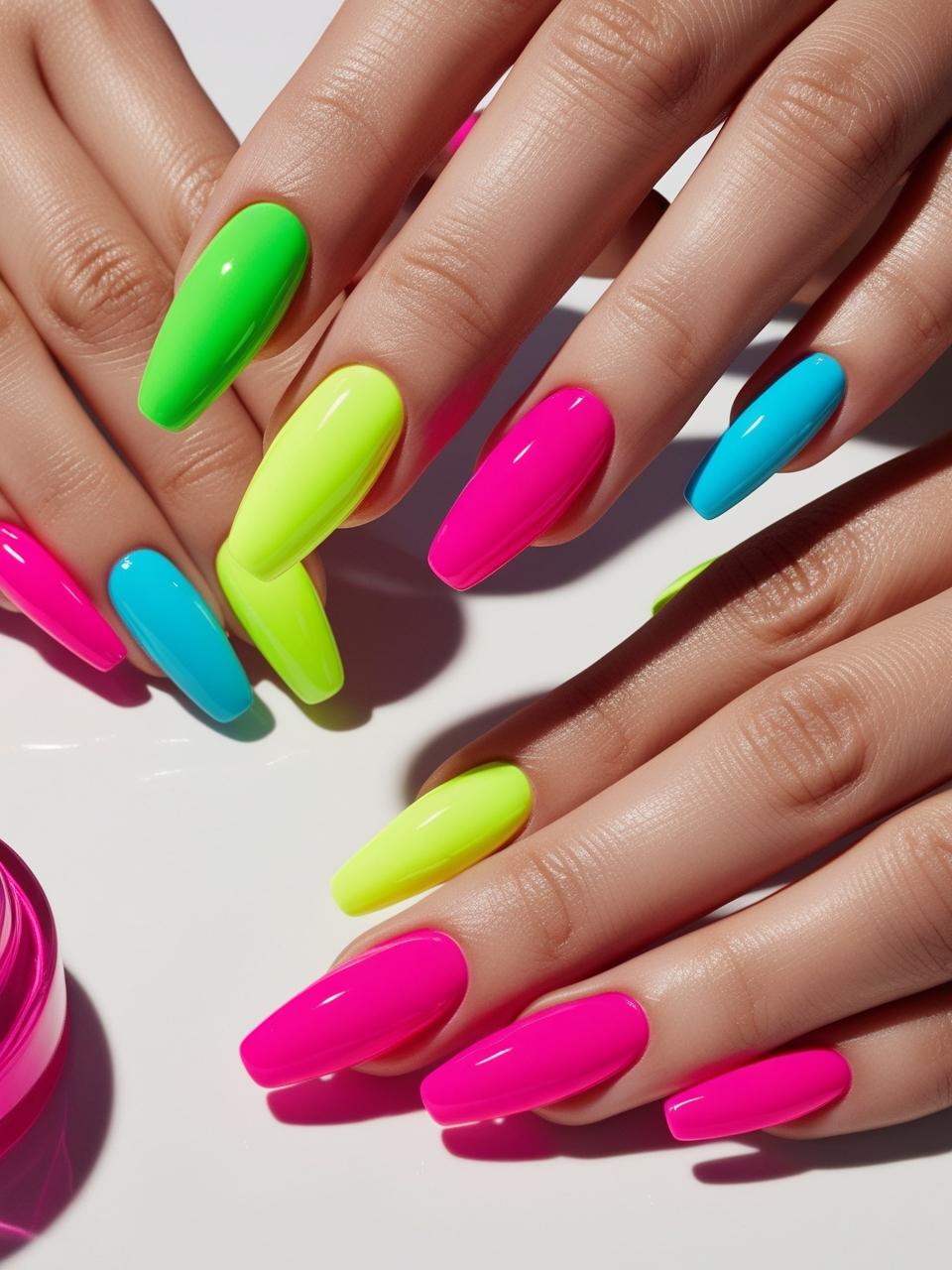 28 Bright Neon Nail Ideas to Light Up Your Look - PurelyComfy.com