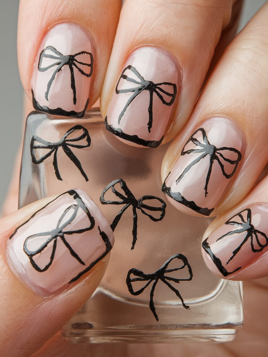 41 Bow Nail Ideas for an Adorably Chic Manicure - PurelyComfy.com