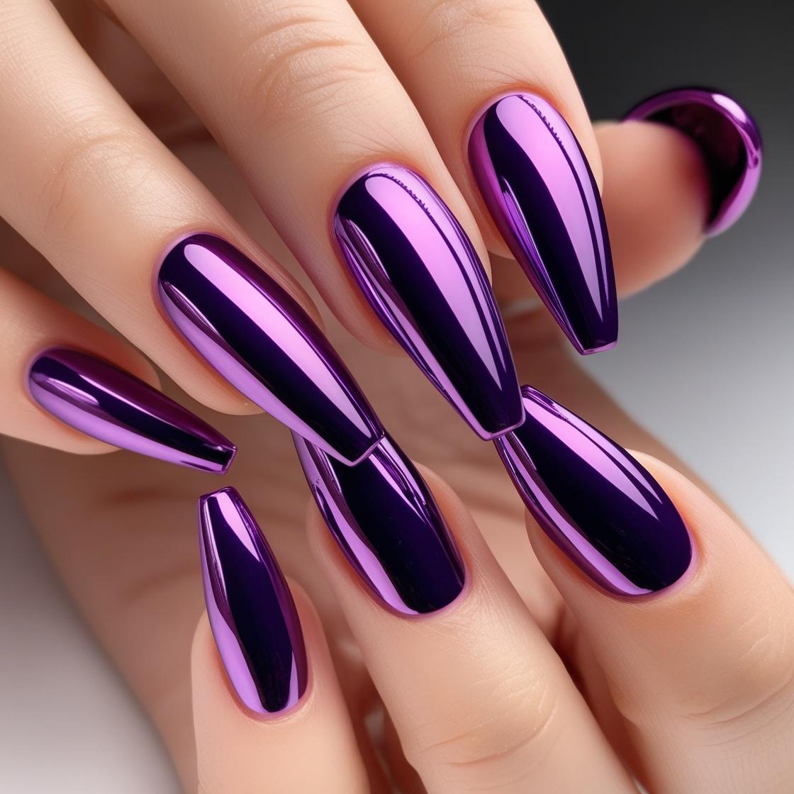 25 Elegant Purple Nail Ideas for Every Occasion - PurelyComfy