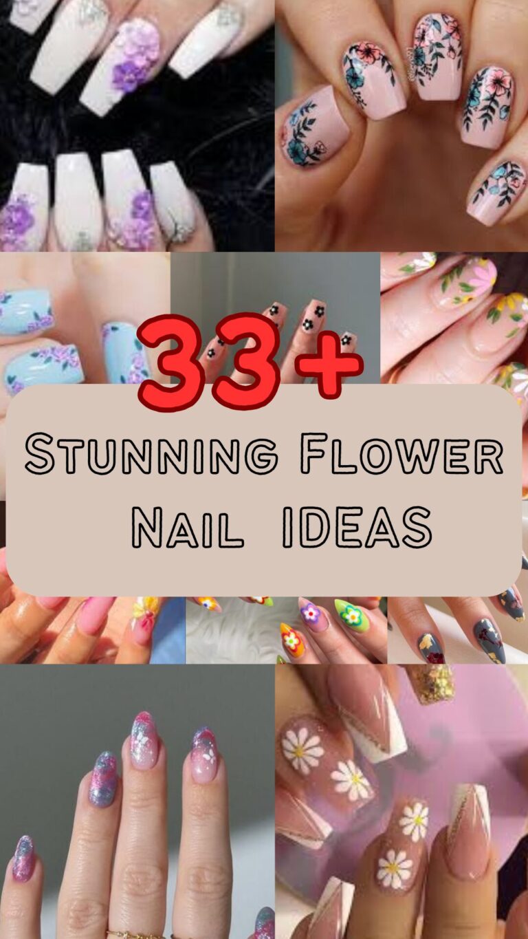 33 Stunning Flower Nail Ideas to Blossom in Style - PurelyComfy.com