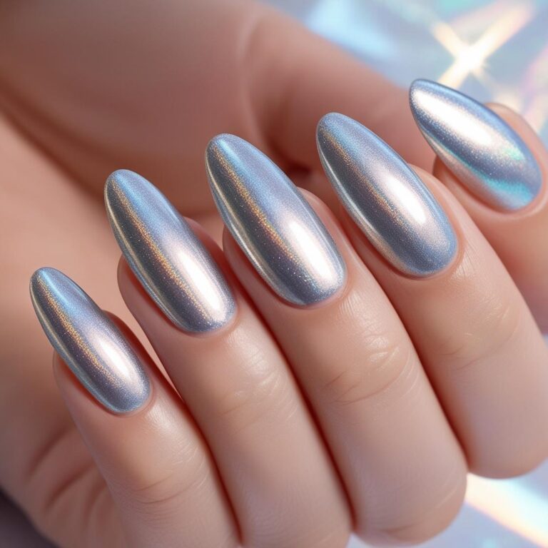 36 Stunning Silver Nail Ideas for a Glamorous Look - PurelyComfy.com