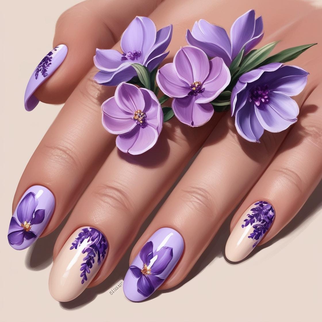 25 Elegant Purple Nail Ideas for Every Occasion - PurelyComfy