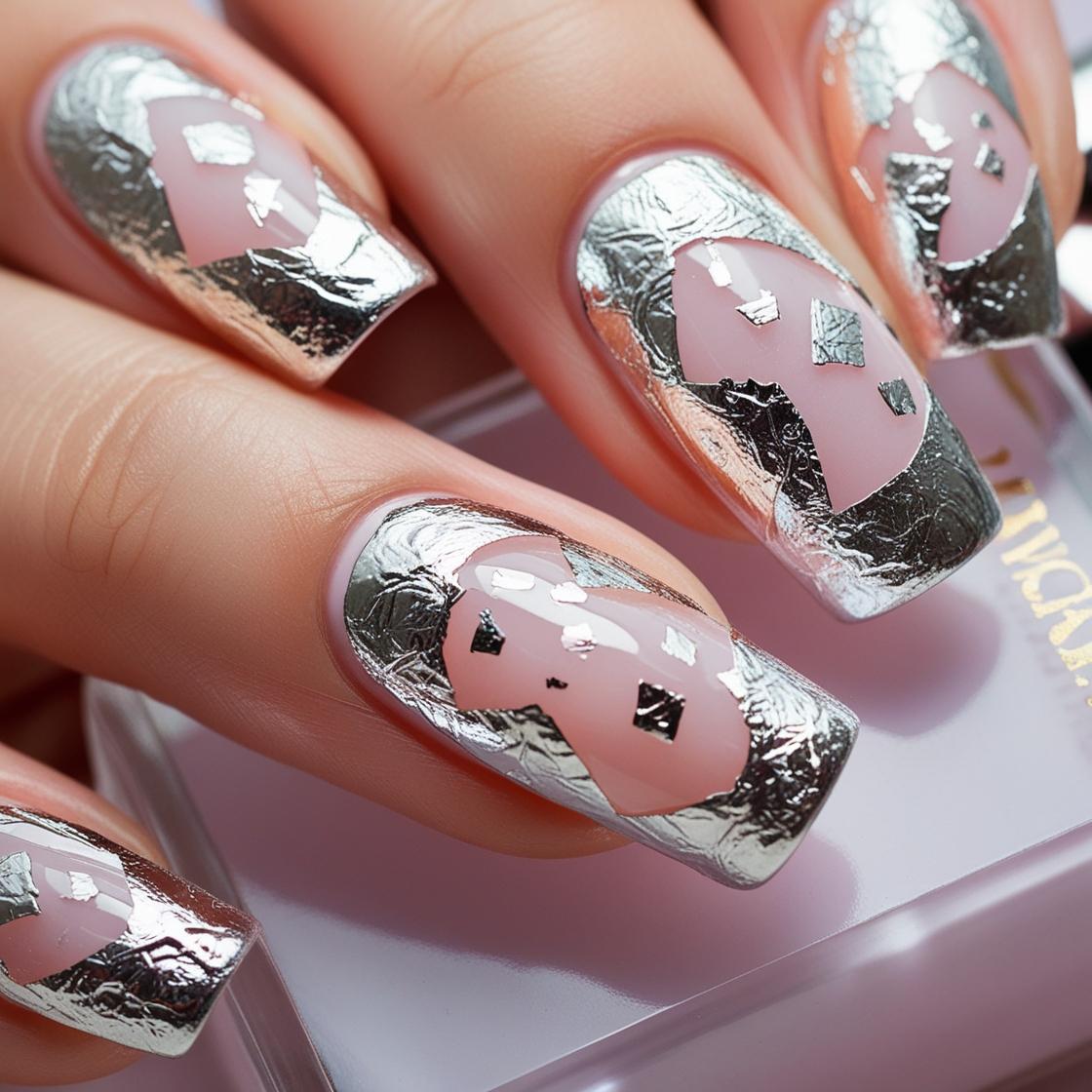 36 Stunning Silver Nail Ideas for a Glamorous Look - PurelyComfy.com