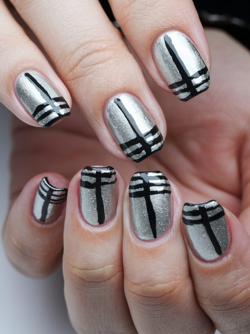 36 Stunning Silver Nail Ideas for a Glamorous Look - PurelyComfy.com